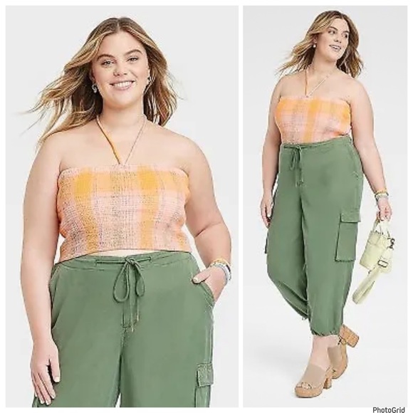 Universal Thread | Tops | Universal Thread Xxl Plus Size Plaid Cropped ...